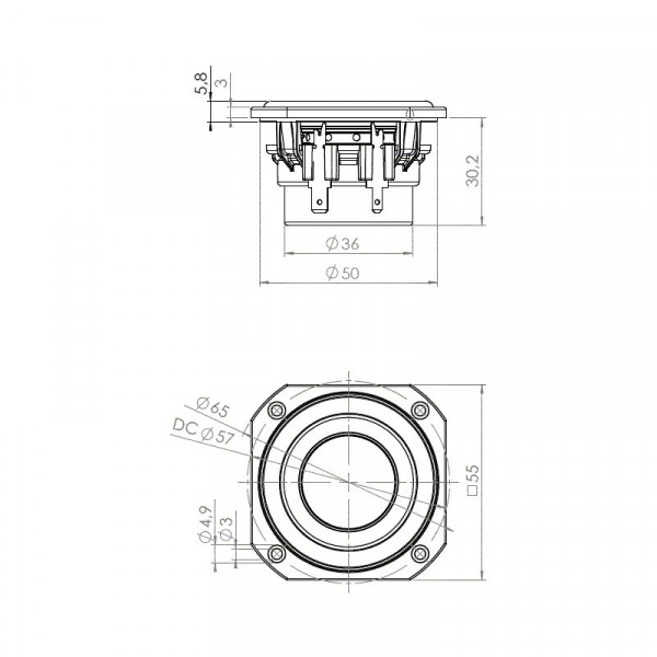 Peerless by Tymphany 830983 2" Full Range Woofer | RumoH - Caps, Coils ...
